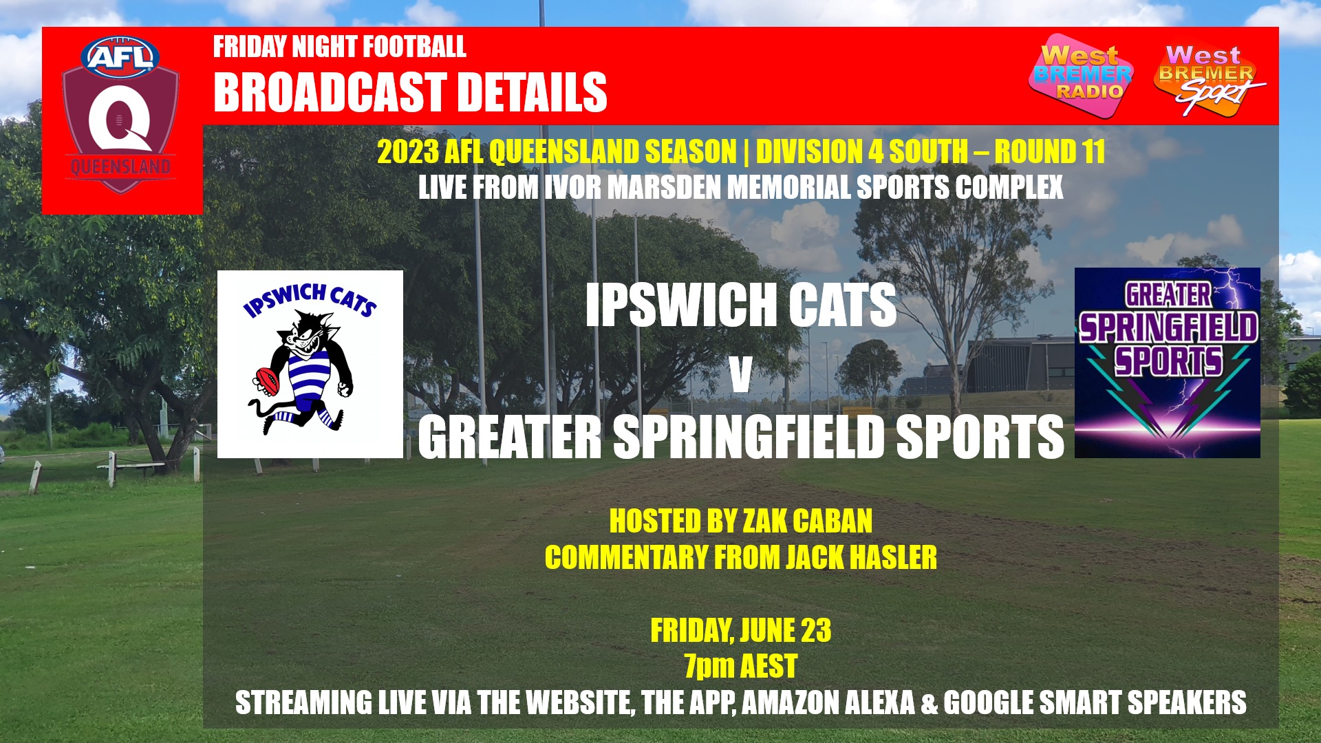 Game 4 - Ipswich Cats Vs Greater Springfield Sports 23062023 - West ...