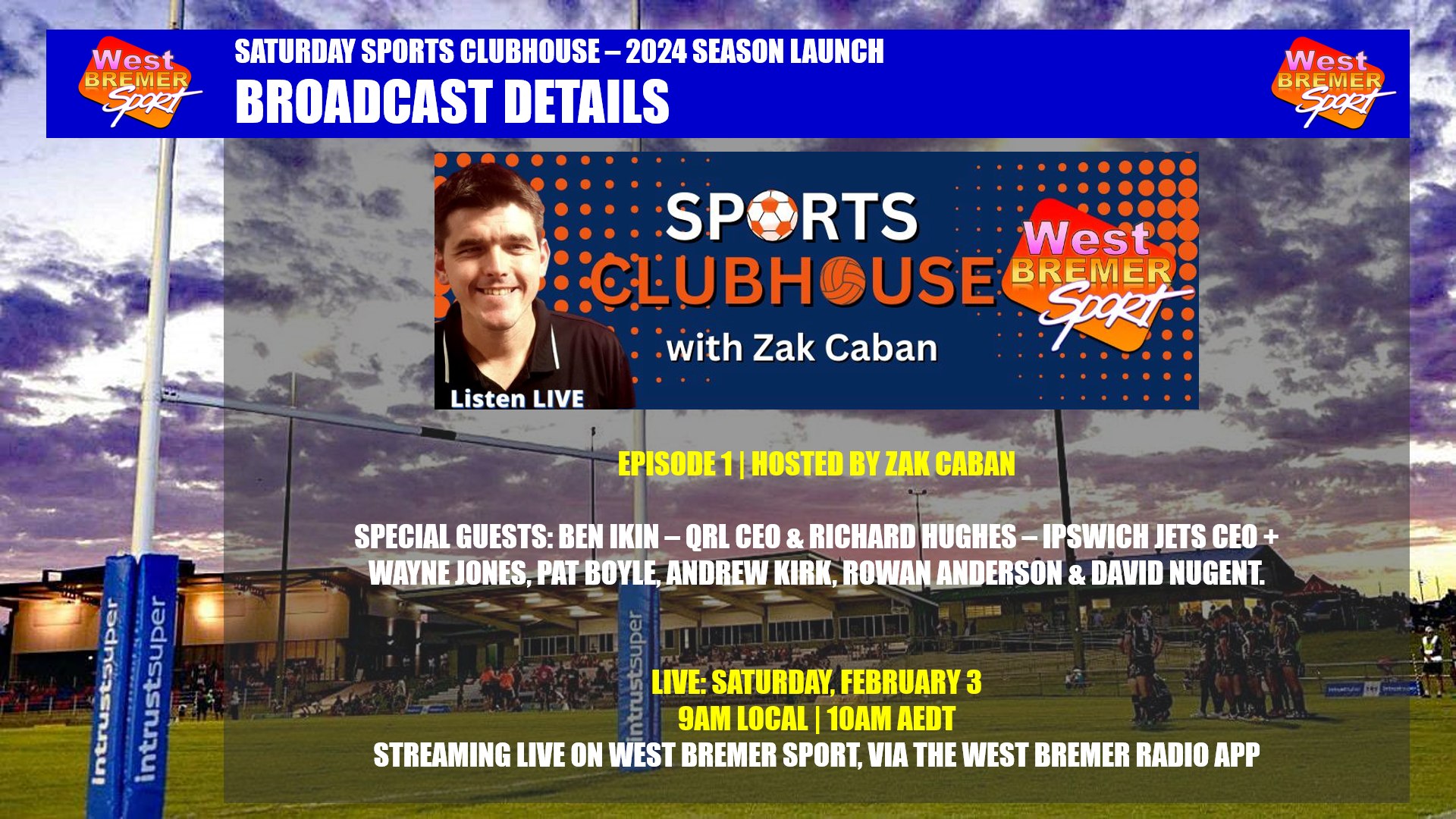 Saturday Sports Clubhouse EP1 - 03022024 - West Bremer Radio